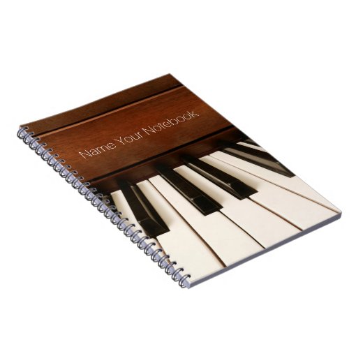 Personalized Acoustic Piano Music Notebook | Zazzle
