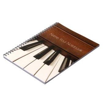 Personalized Acoustic Piano Music Notebook | Zazzle