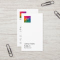 Personalized Add Business Company Logo Here Business Card | Zazzle
