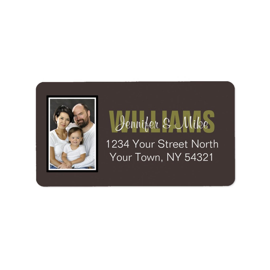 Personalized Address Label With Photo | Zazzle