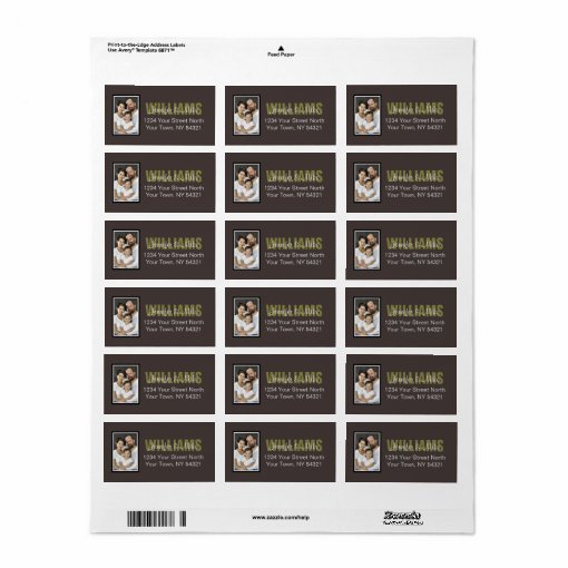 Personalized Address Label With Photo | Zazzle
