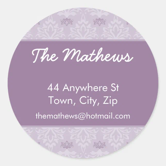 PERSONALIZED ADDRESS STICKERS :: pretty 5 | Zazzle