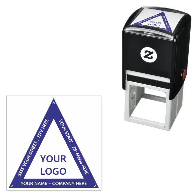 Personalized Address Triangle Self-inking Stamp | Zazzle