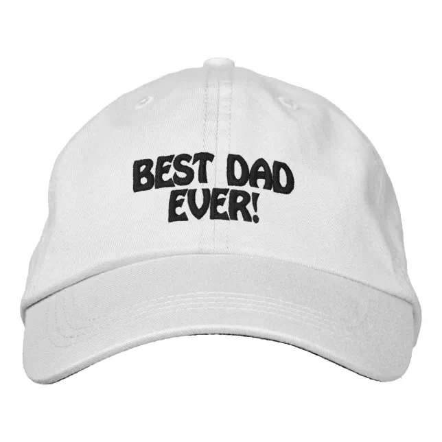 Personalized Adjustable Hat best dad ever | Zazzle