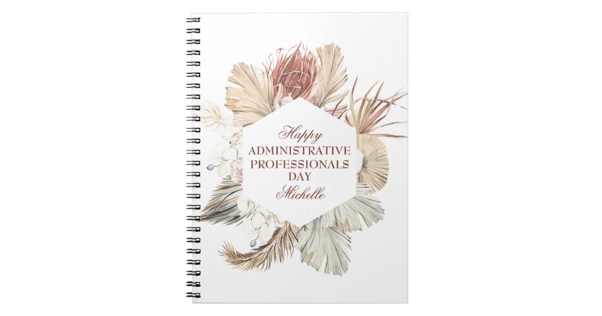 Personalized Administrative Professionals Day Notebook | Zazzle