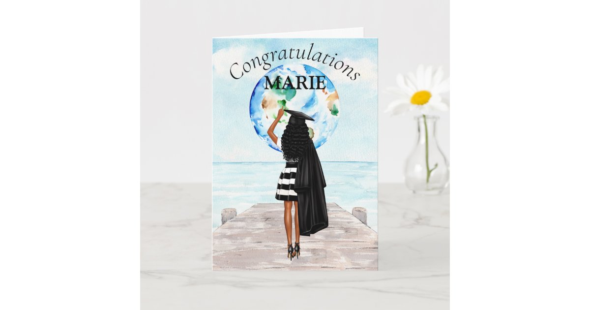 Personalized African American Congratulations Card | Zazzle