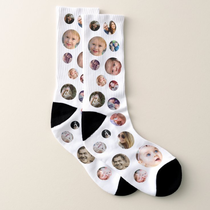 Personalized All-Over-Print Photo Socks | Zazzle