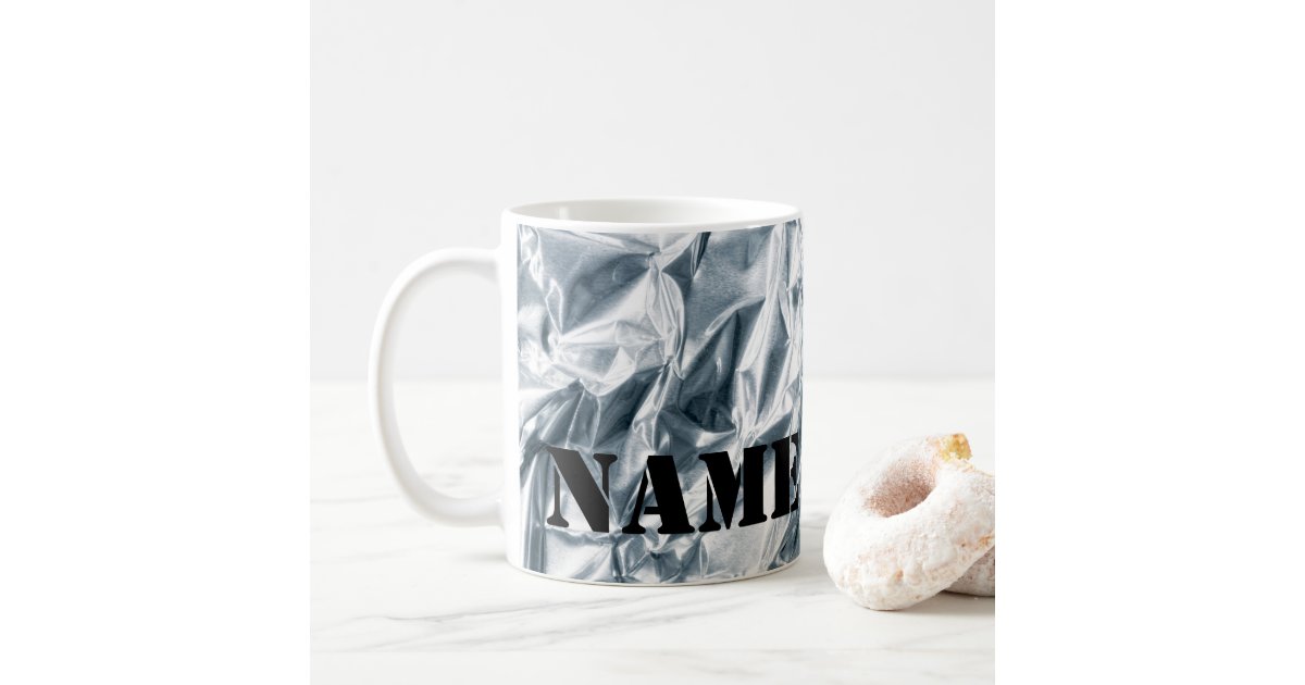 Personalized Aluminum Tin Foil Design Coffee Mug | Zazzle