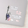 Personalized American Flag Patriotic Sticker | Zazzle