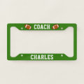 Personalized American Football Coach Name License Plate Frame | Zazzle