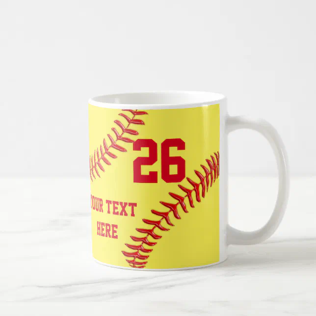 Personalized and Cheap Softball Gifts for Players Coffee Mug | Zazzle