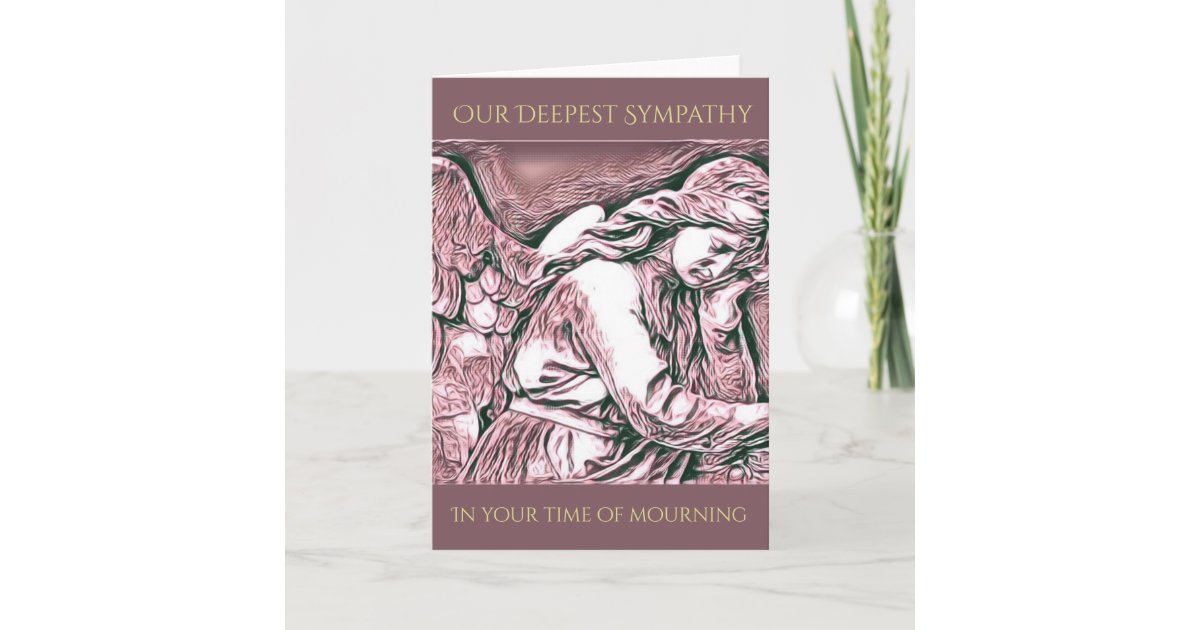 Personalized Angel Sympathy Card | Zazzle