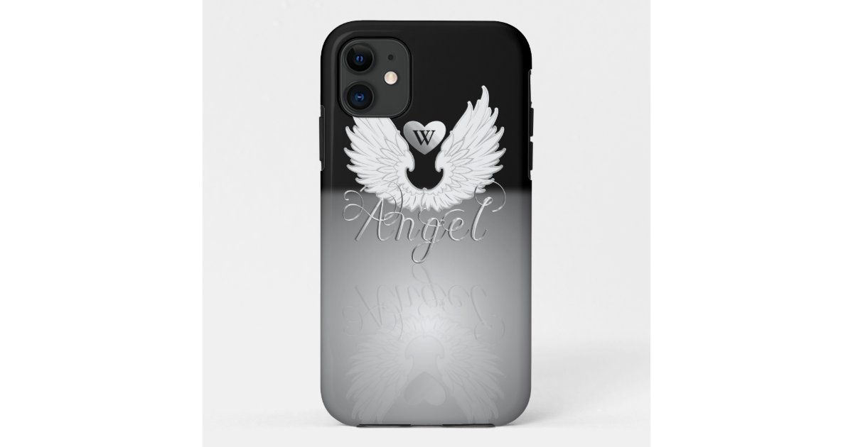 Personalized Angel Wings Phone Case | Zazzle