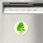 Personalized Angry Green Frog Magnet | Zazzle