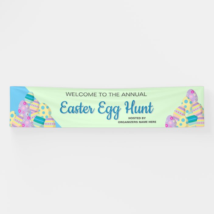 Personalized Annual Easter Egg Hunt Banner | Zazzle.com