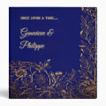 Personalized Antique Romance - Blue Binder | Zazzle