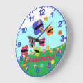 Personalized ANY NAME Butterfly Clock with Numbers | Zazzle