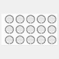 Personalized Any Text Circle Round Waterproof Labels | Zazzle