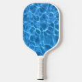 Personalized Aqua Blue Swimming Pool Water Photo Pickleball Paddle | Zazzle