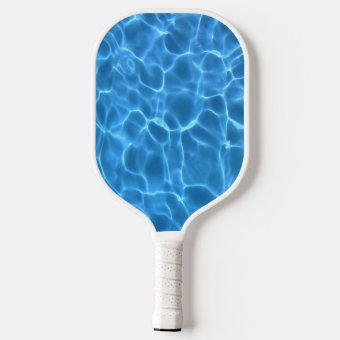 Personalized Aqua Blue Swimming Pool Water Photo Pickleball Paddle | Zazzle