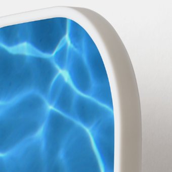 Personalized Aqua Blue Swimming Pool Water Photo Pickleball Paddle | Zazzle