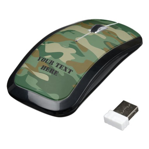 Personalized army camo camouflage wireless mouse | Zazzle