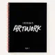Personalized Artist Artwork Sketchbook Black Notebook | Zazzle