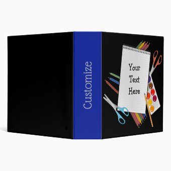 Personalized Artist Binder | Zazzle