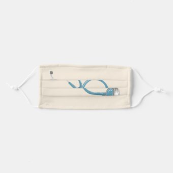 Personalized Assistance Stethoscope Adult Cloth Face Mask | Zazzle