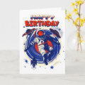 Personalized Astronaut Themed Birthday Card | Zazzle