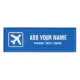 Personalized aviation airplane magnetic name tags | Zazzle