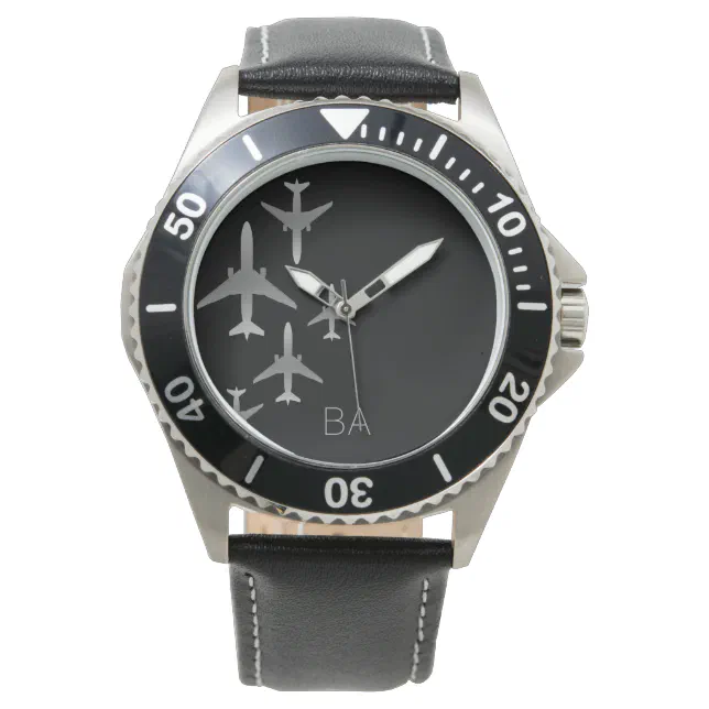 Personalized Aviation Watch | Zazzle