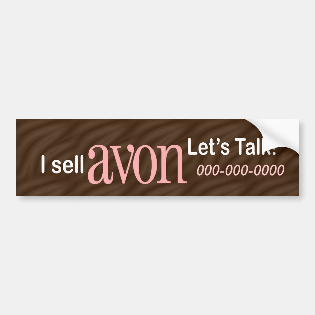 Personalized Avon Bumper Sticker | Zazzle