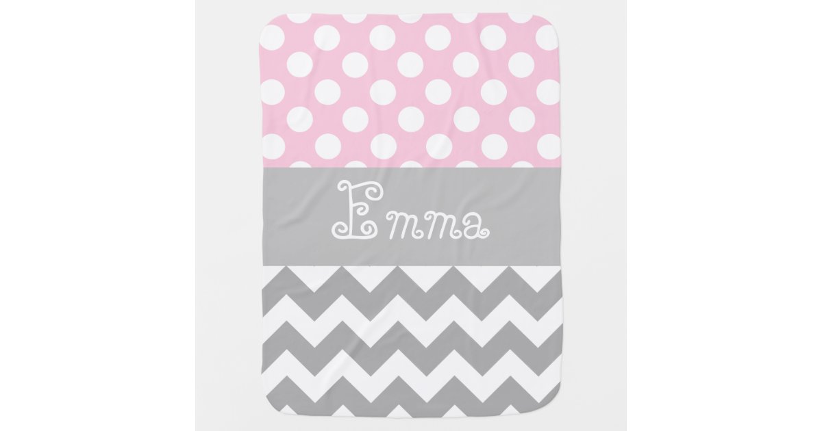 Personalized baby blanket in pink | Zazzle