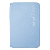 Personalized Baby blue Bath Mat | Zazzle