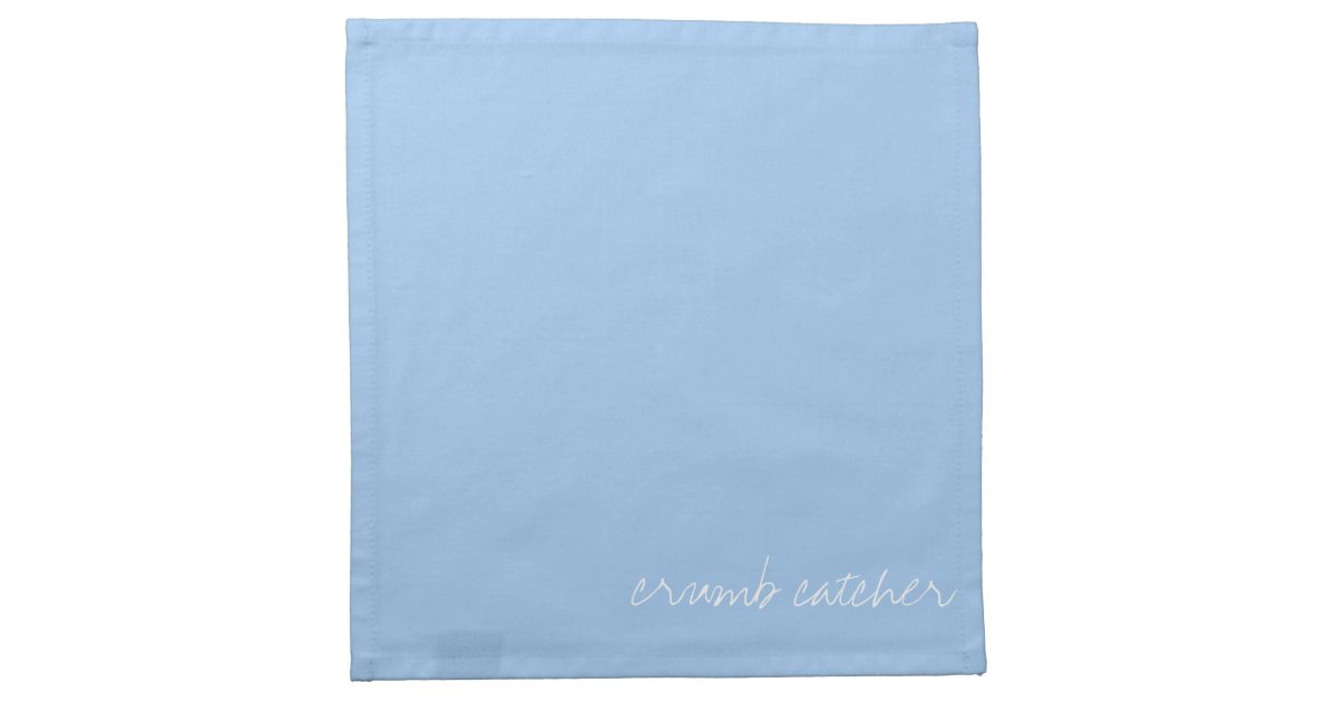 Personalized Baby blue Cloth Napkin | Zazzle