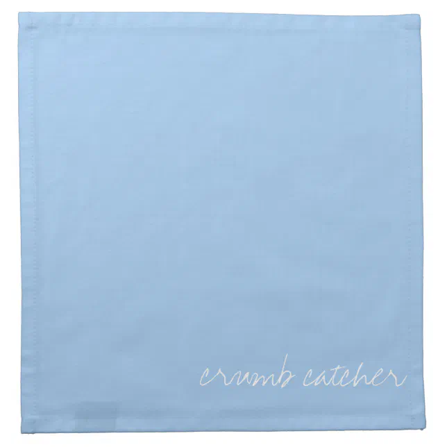 Personalized Baby blue Cloth Napkin | Zazzle