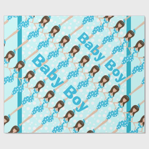 Personalized Baby Boy Wrapping Paper | Zazzle