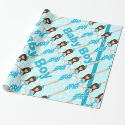 Personalized Baby Boy Wrapping Paper | Zazzle