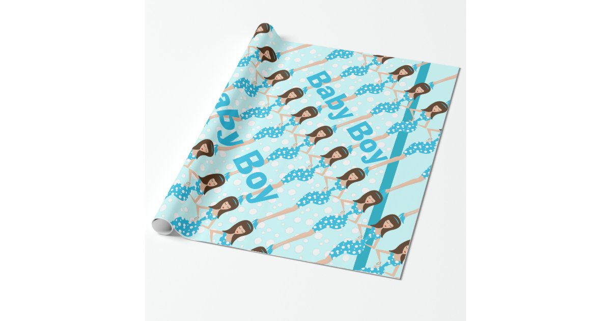 Personalized Baby Boy Wrapping Paper | Zazzle.com