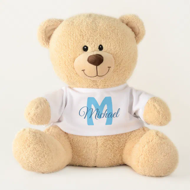 Personalized Baby Boy's name Teddy Bear | Zazzle