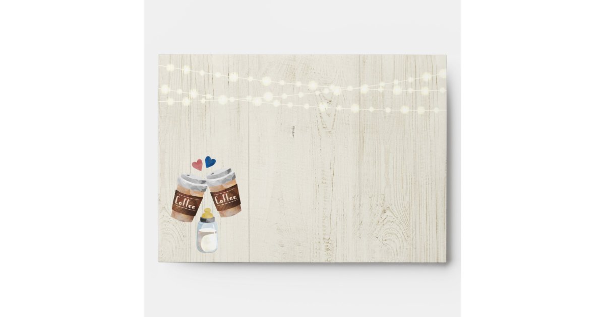 Personalized Baby Brewing Gender Reveal Envelope | Zazzle