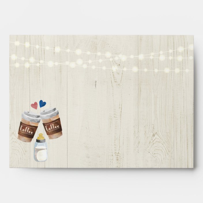 Personalized Baby Brewing Gender Reveal Envelope | Zazzle.com