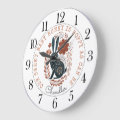 Personalized Baby Bunny Rabbit Nursery Large Clock | Zazzle