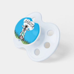 Personalized Baby Cow Baby Boy Pacifier | Zazzle