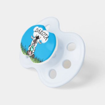 Personalized Baby Cow Baby Boy Pacifier | Zazzle
