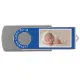 Personalized Baby Family Photo Blue 2 Sided USB Flash Drive | Zazzle