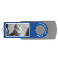 Personalized Baby Family Photo Blue 2 Sided USB Flash Drive | Zazzle