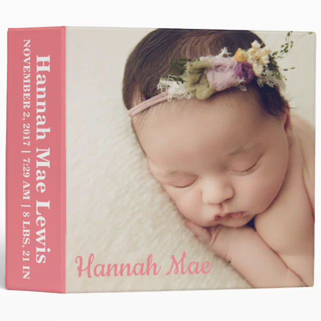 Personalized Baby Photo Binder | Zazzle