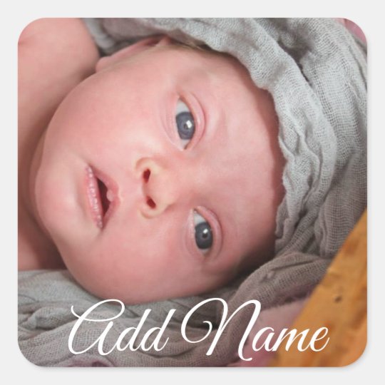 Personalized Baby Photo Stickers | Zazzle.com